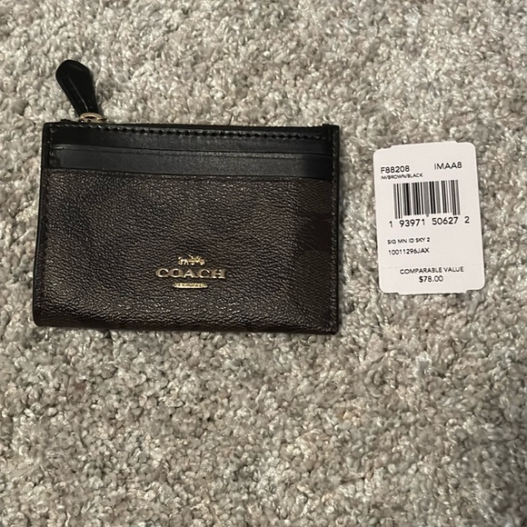 Bags | New Coachmini Brown Mini Wallet | Poshmark